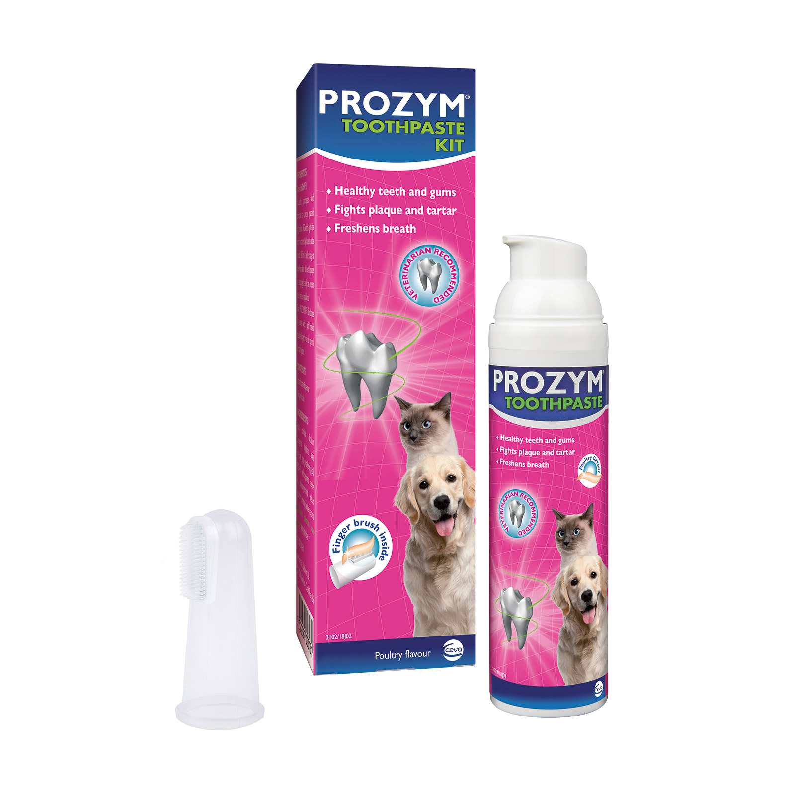 Buy Prozym Rf2 Dental Toothpaste Kit (Chicken Toothpaste + Fingerbrush ...