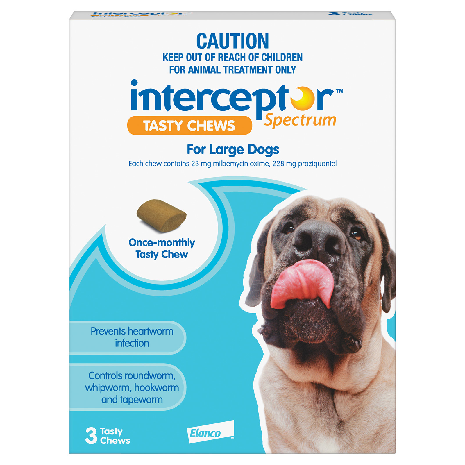 Buy Interceptor For Large Dogs 51-100 lbs (White) at Lowest Price