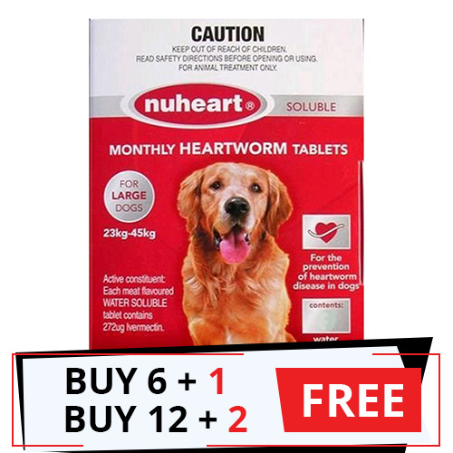 Buy Nuheart Generic Heartgard for Large Dogs 51-100lbs (Red) at Lowest ...