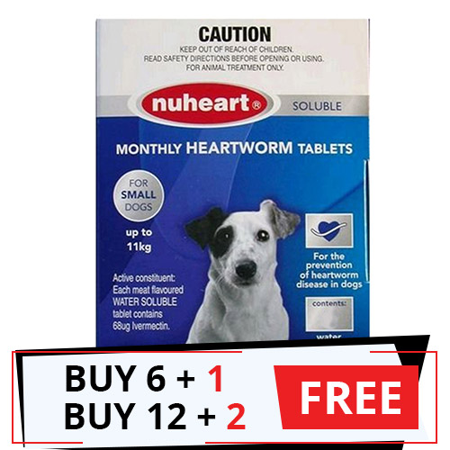 Buy Nuheart Generic Heartgard for Small Dogs upto 25lbs (Blue) at ...