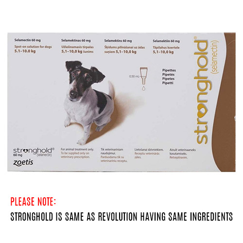 Buy Revolution (Stronghold) for Small Dogs 10.1 - 20lbs (Brown) at ...